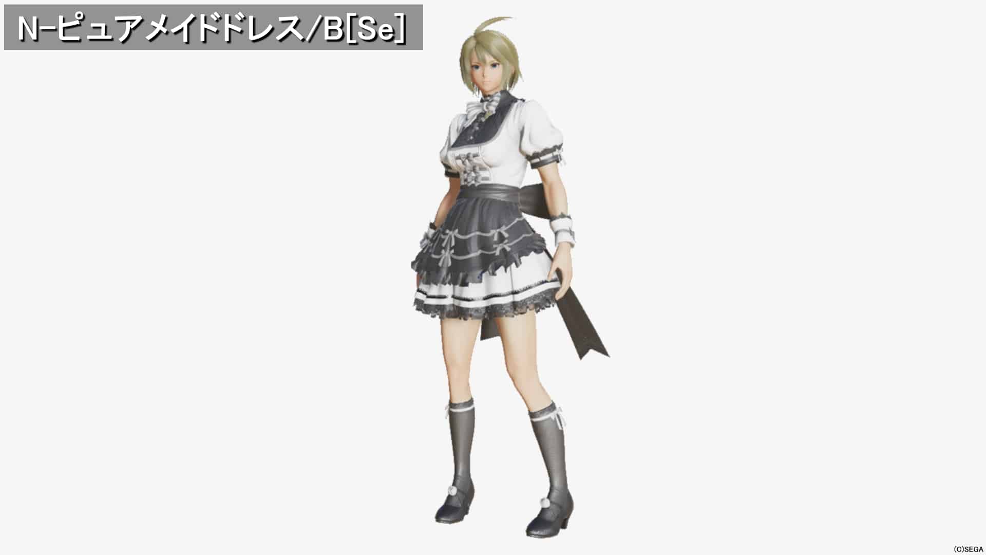 【PSO2 NGS】N-ピュアメイドドレス[Se]のカラー・装飾の詳細 | ロボアークスのPSO2NGS攻略情報まとめ