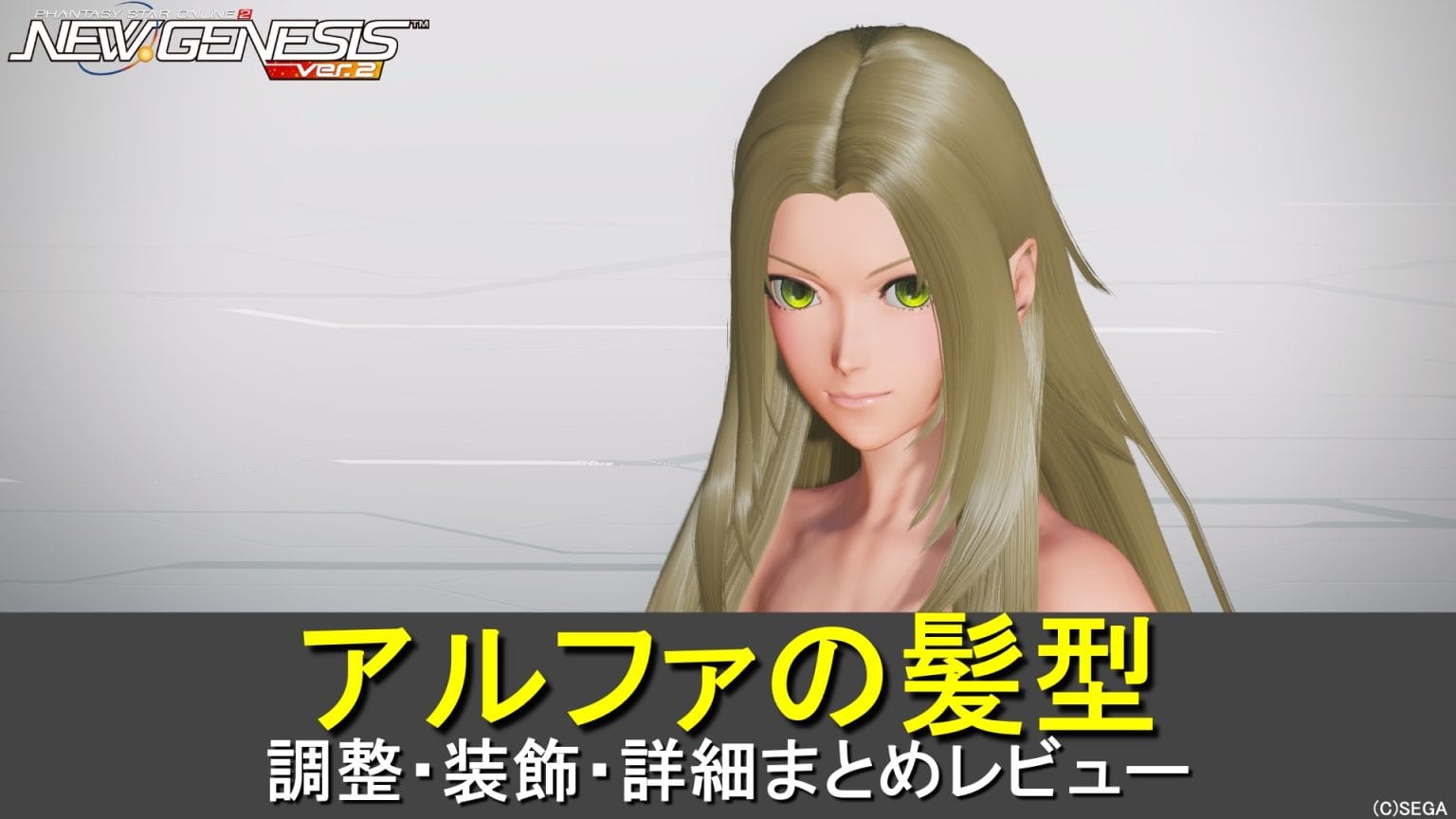 【PSO2NGS】アルファの髪型の調整、装飾、レビューまとめ【陰実】 | ロボアークスのPSO2NGS攻略情報まとめ